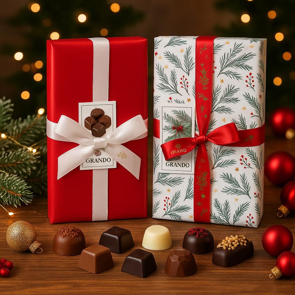 Amazon.com: Belgian Chocolate 2 Gift Boxes Gourmet Assorted - Dark ...