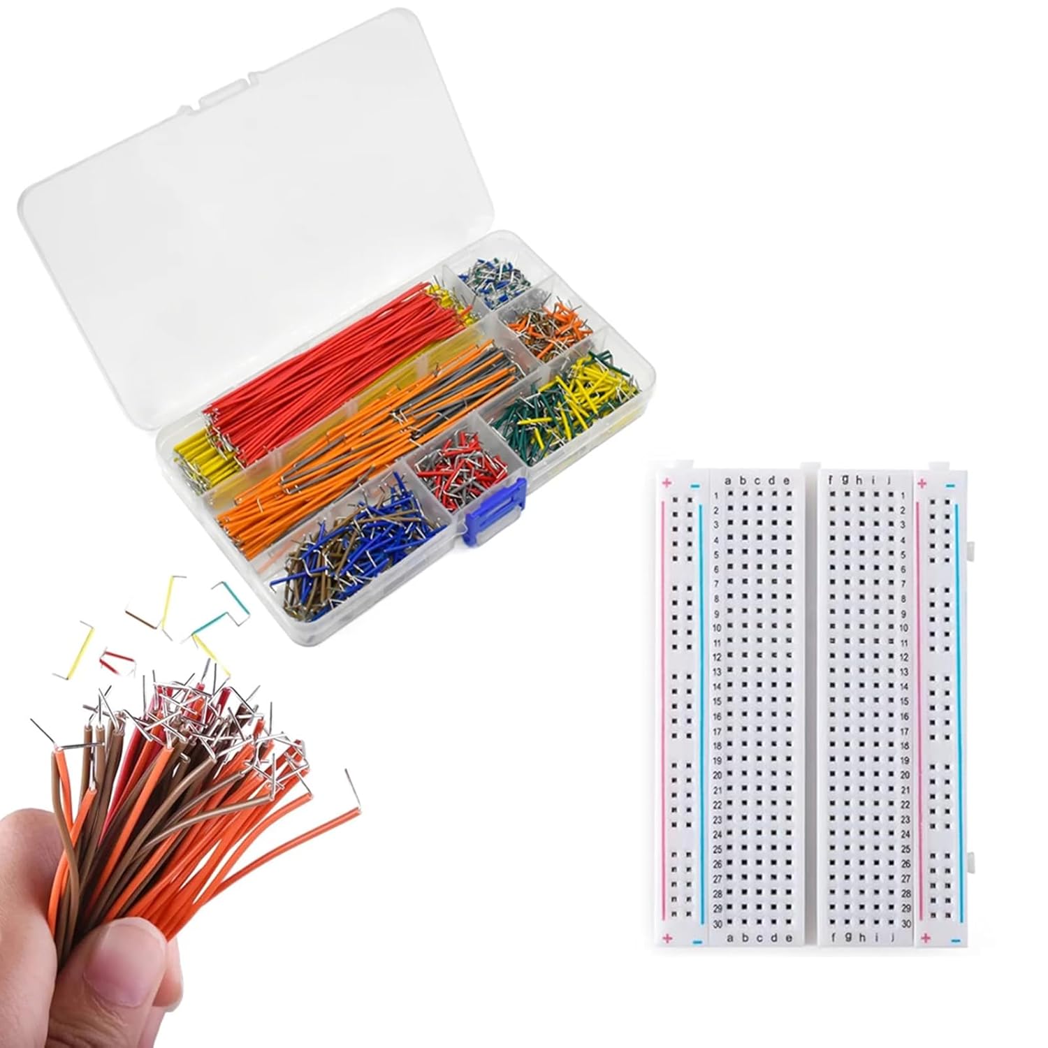 Amazon.co.jp: YACHUN Breadboard Jumper Wire Kit, Solderless Breadboard ...