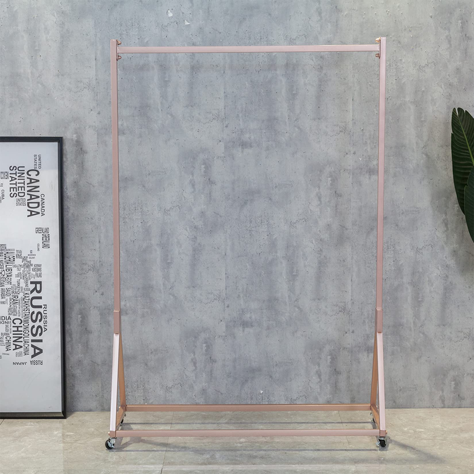 Buy FURVOKIA Modern Simple Heavy Duty Metal Rolling Garment Rack with ...