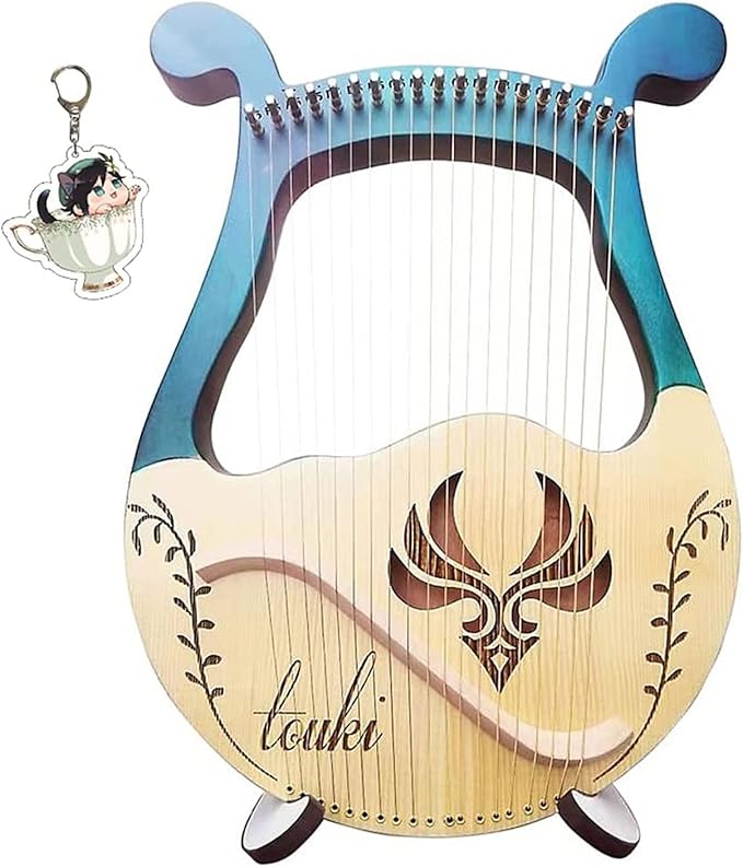 Amazon.com: Lyre Harp, Lyre 24 Metal Strings Maple Saddle Mahogany Body ...