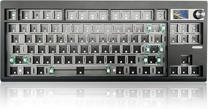 Amazon.com: ZMX GMK87 Keyboard Barebones Kit,Gasket Mount Hot Swap PCB ...