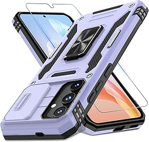 Amazon.com: DEERLAMN Case for Samsung Galaxy S25+ Plus 6.7-Inch with Slide Camera Cover+Screen ...