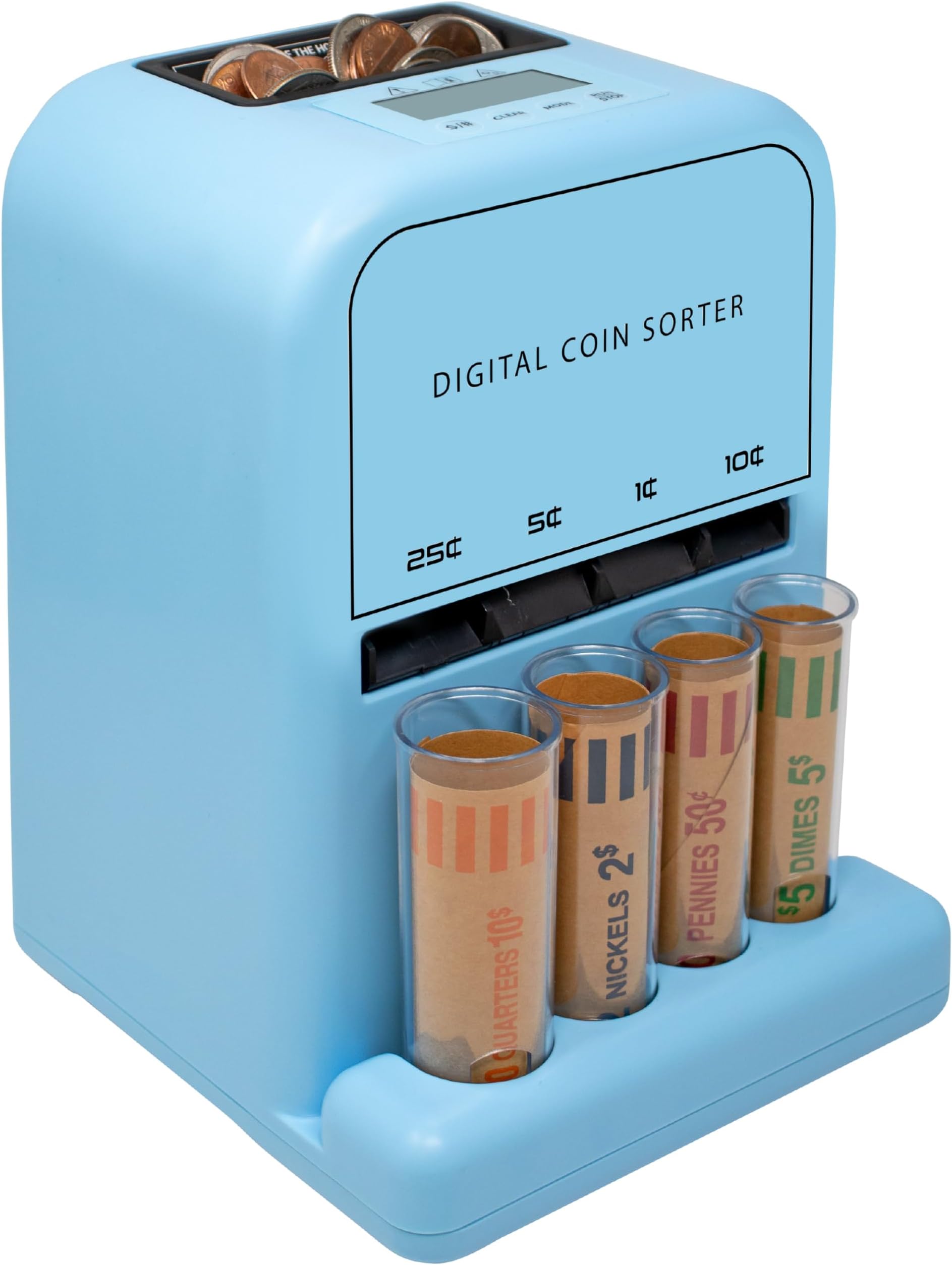 Amazon.com : Automatic Coin Sorter and Coin Counter Machine, Blue ...