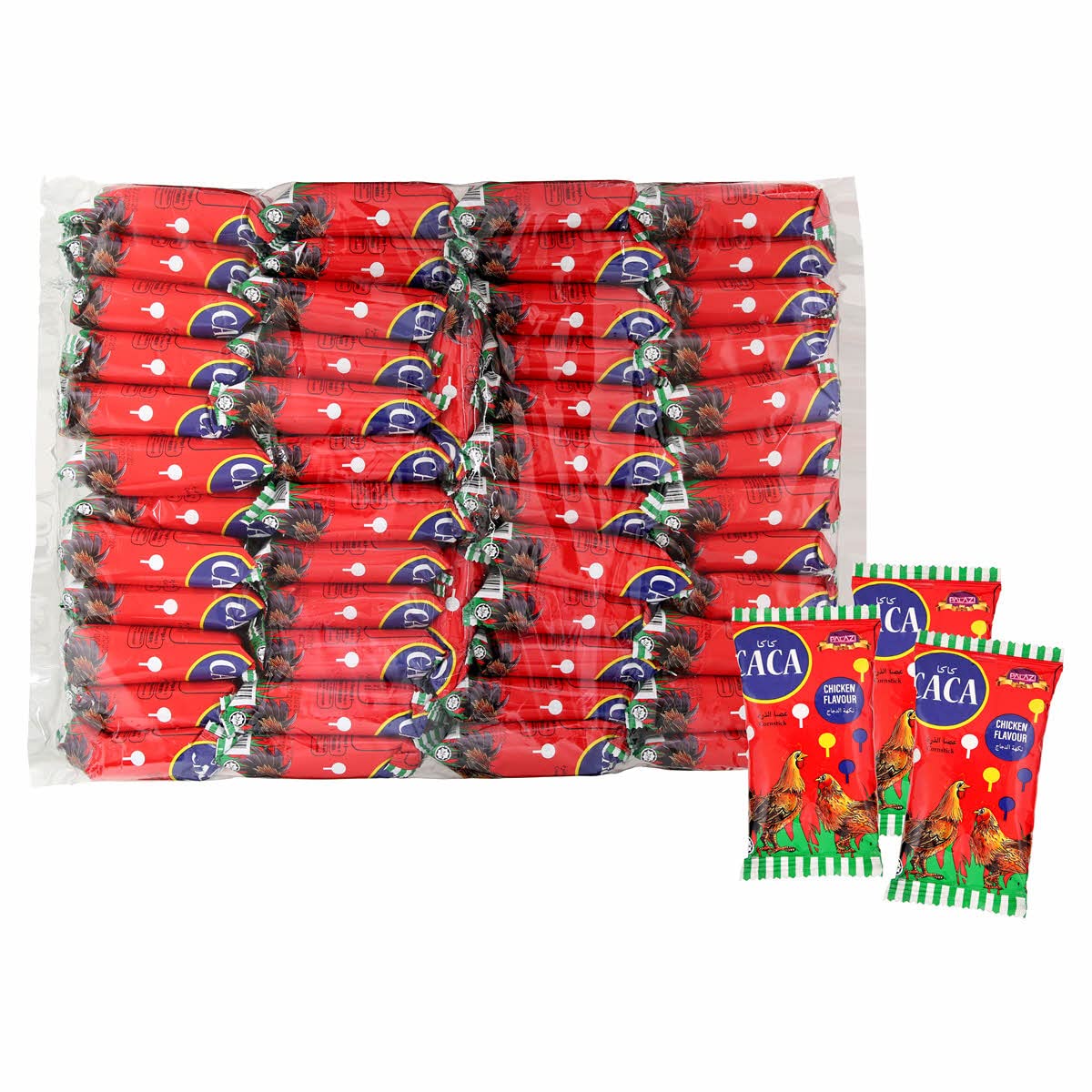 Caca Chicken Flavour Corn Snack 50 pcs : Amazon.ae: Grocery