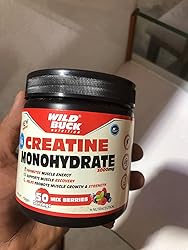 WILD BUCK Creatine Monohydrate, Strength, Reduce Fatigue, 100% Pure ...