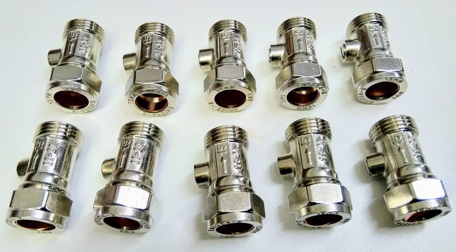 NPH 15mm x 1/2" Male Threaded Flat Faced Isolation Ball o fix Angle ...