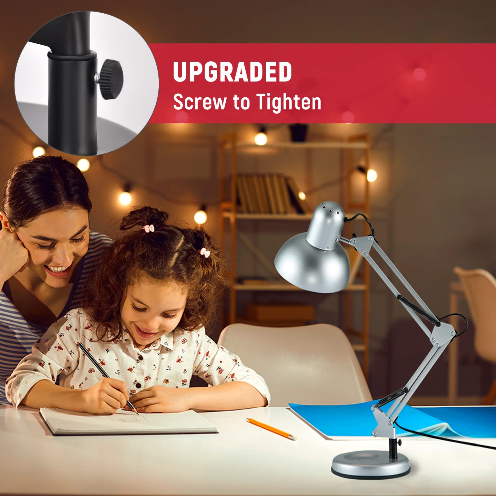 Adjustable Swing Arm Desk Lamps Bostitch Swing Arm Led Desk Lamp Clamp
