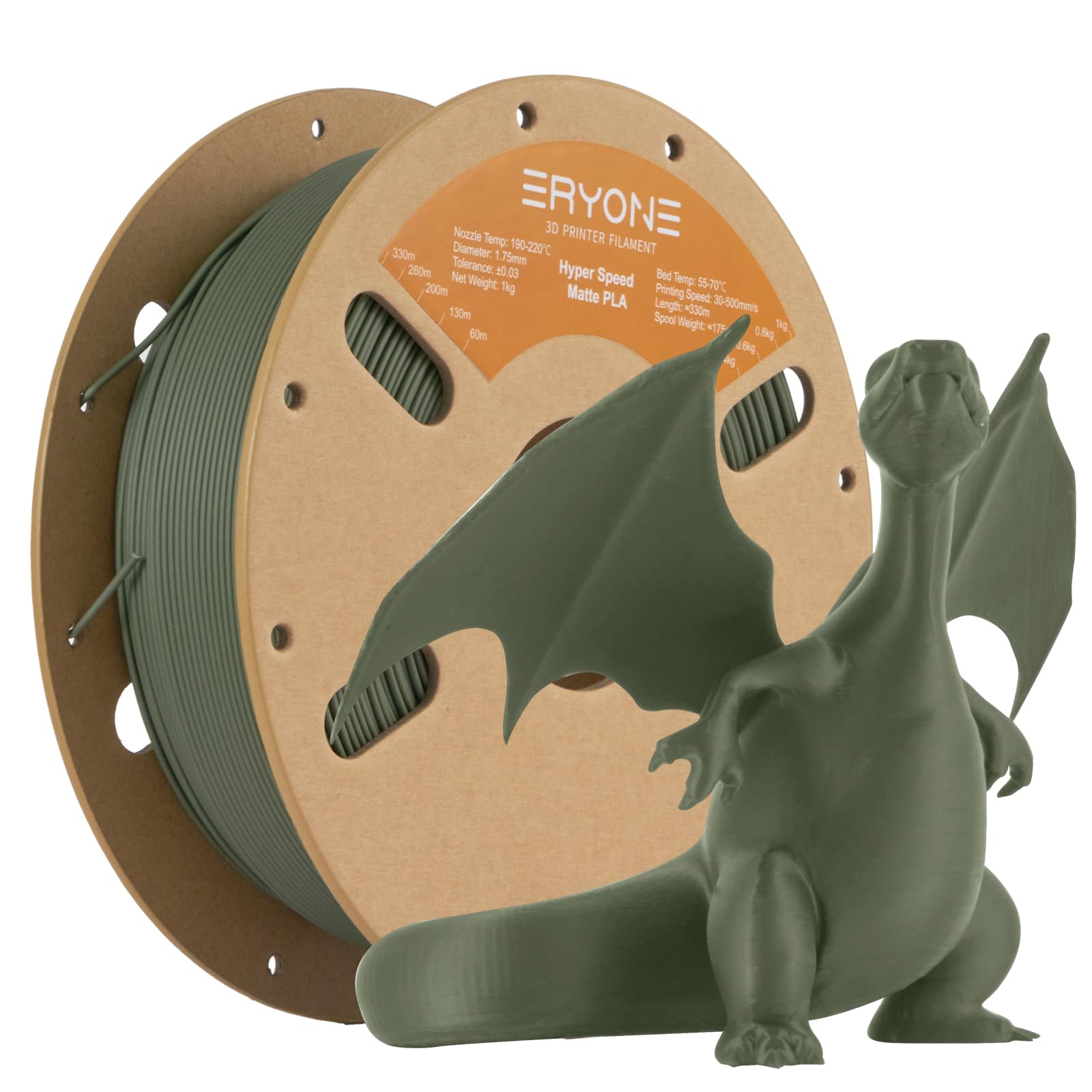 ERYONE High Speed Matte Filament PLA 1.75mm +/- 0.03mm, High Speed ...