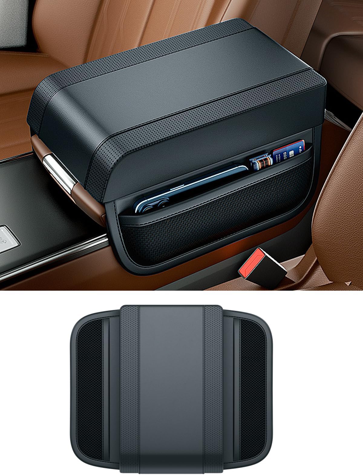 Amazon.com: BIPROS Car Center Console Cover, Waterproof Armrest, Nappa ...