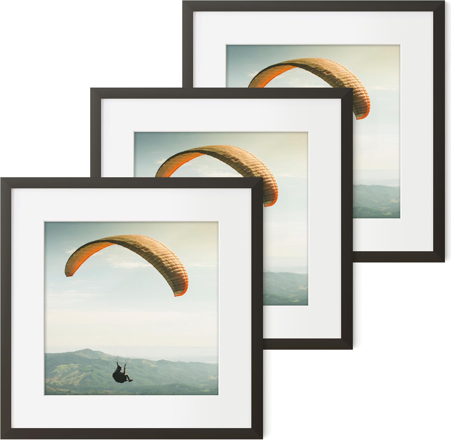 Amazon.com - 16x16 Picture Frame with Mat for 12x12, Black Square ...