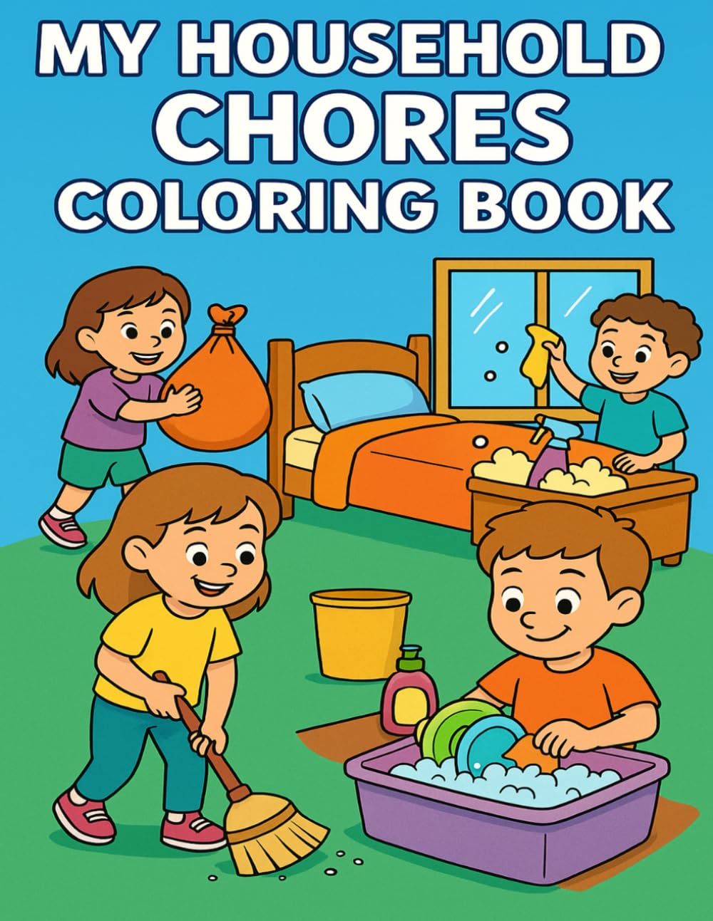 My Household Chores Coloring Book: Coloring Book: Money-Rentz, Ashley ...