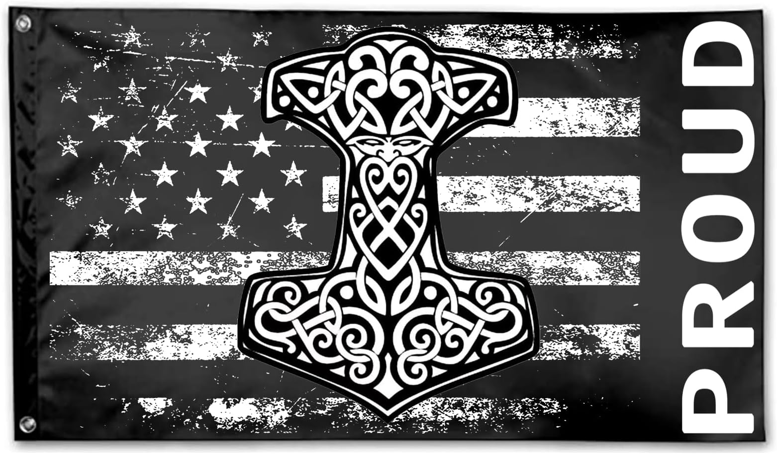 Amazon.com : Trade Winds 3X5 VICTORY OR VALHALLA (DEATH) VIKING COMPASS ...