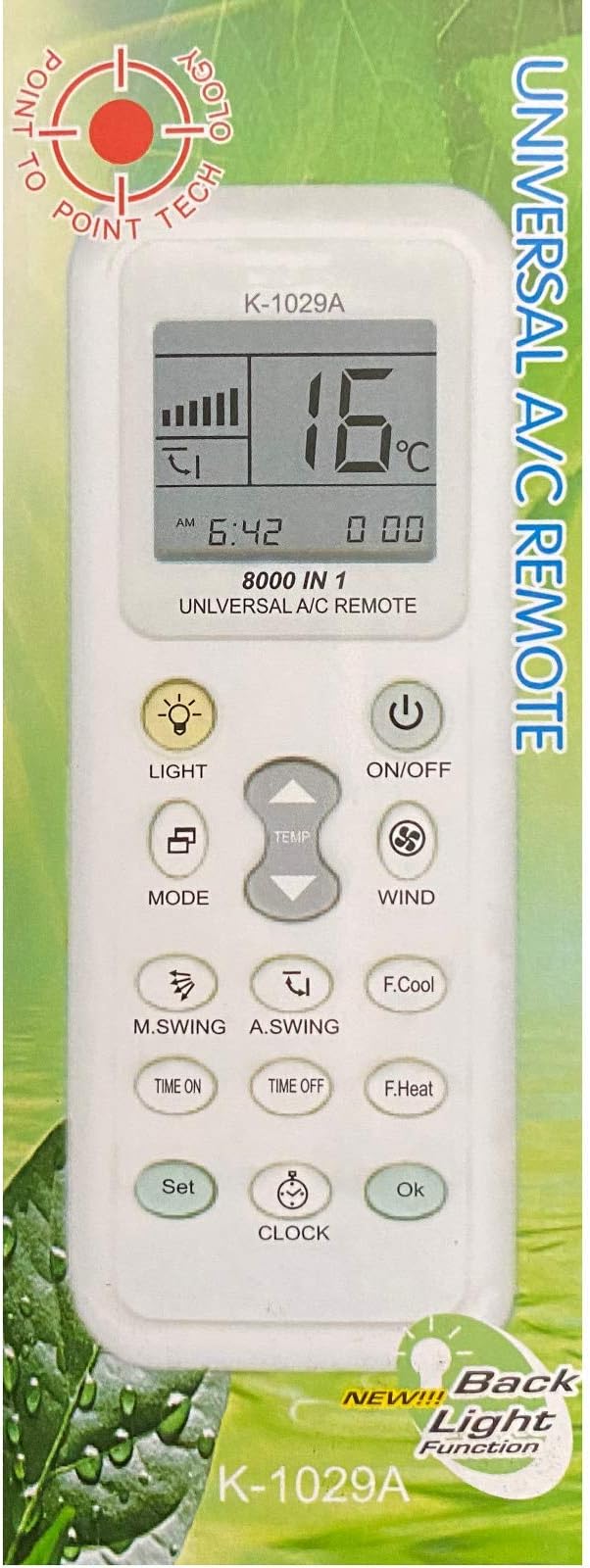 Amazon.com: Universal A/C Air Conditioning Remote Control Air ...