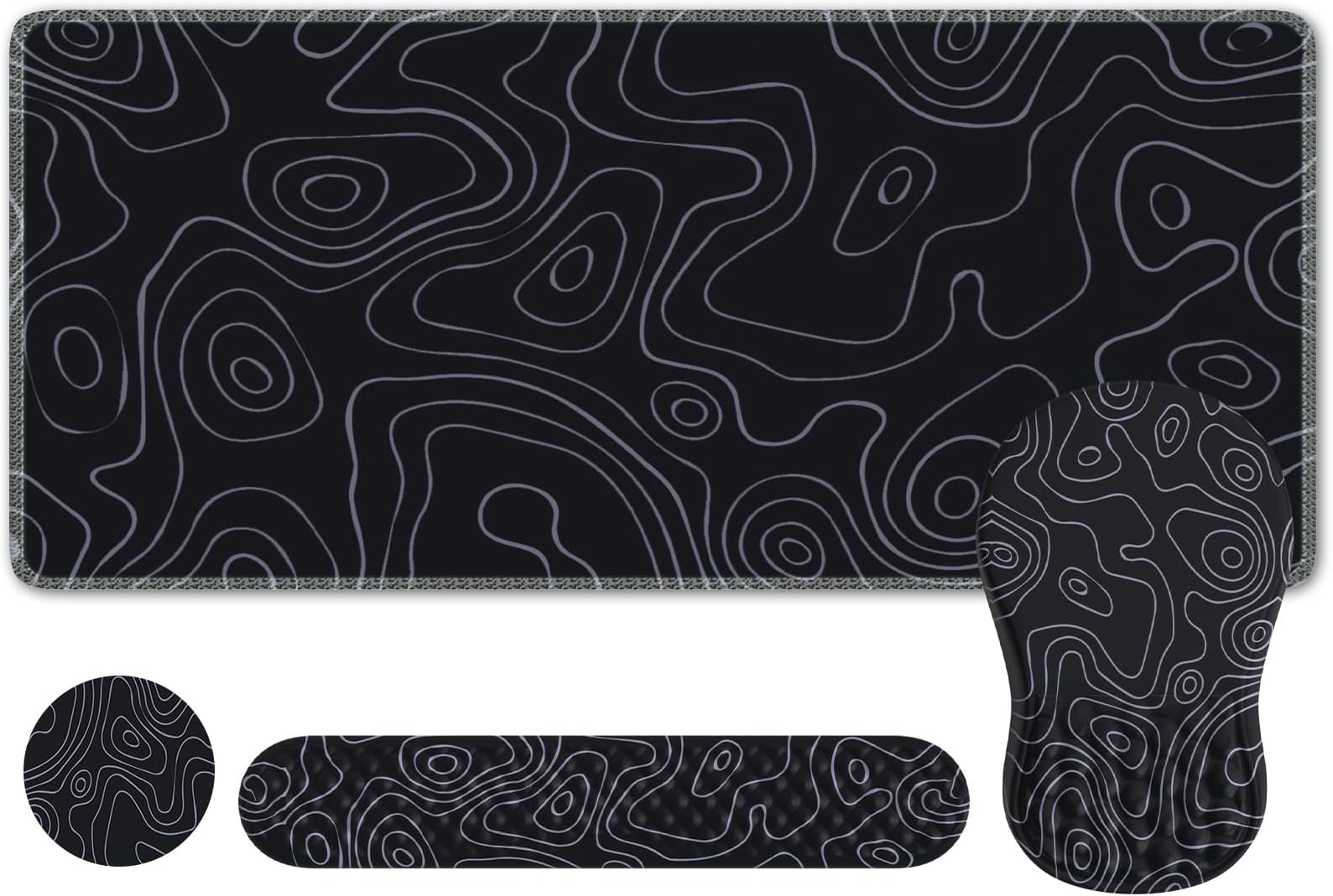 Amazon.com: iLeadon Ergonomic Mouse Pad Set with Massage, Desk Mat ...