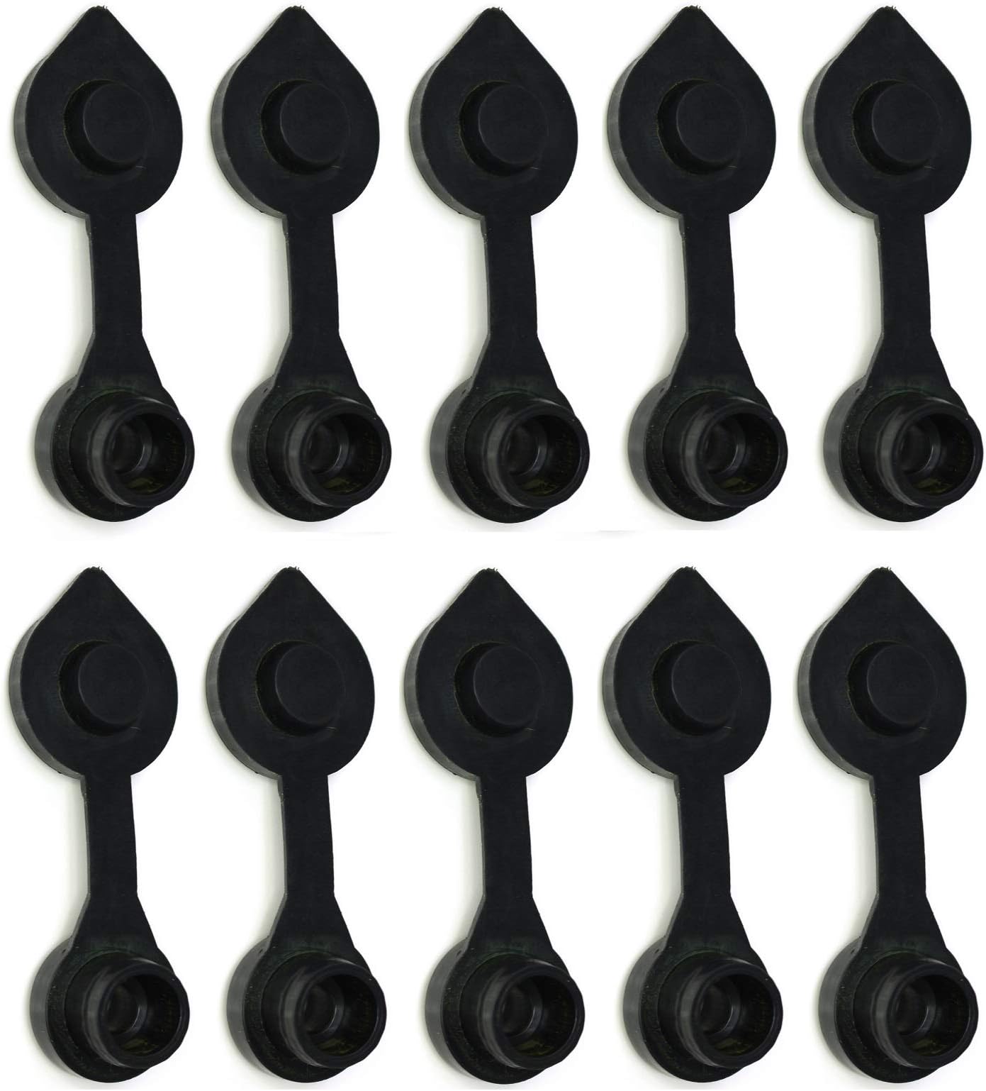 Amazon.com: JSP Manufacturing 10 Pack Universal Fuel Gas Can Jug Black ...