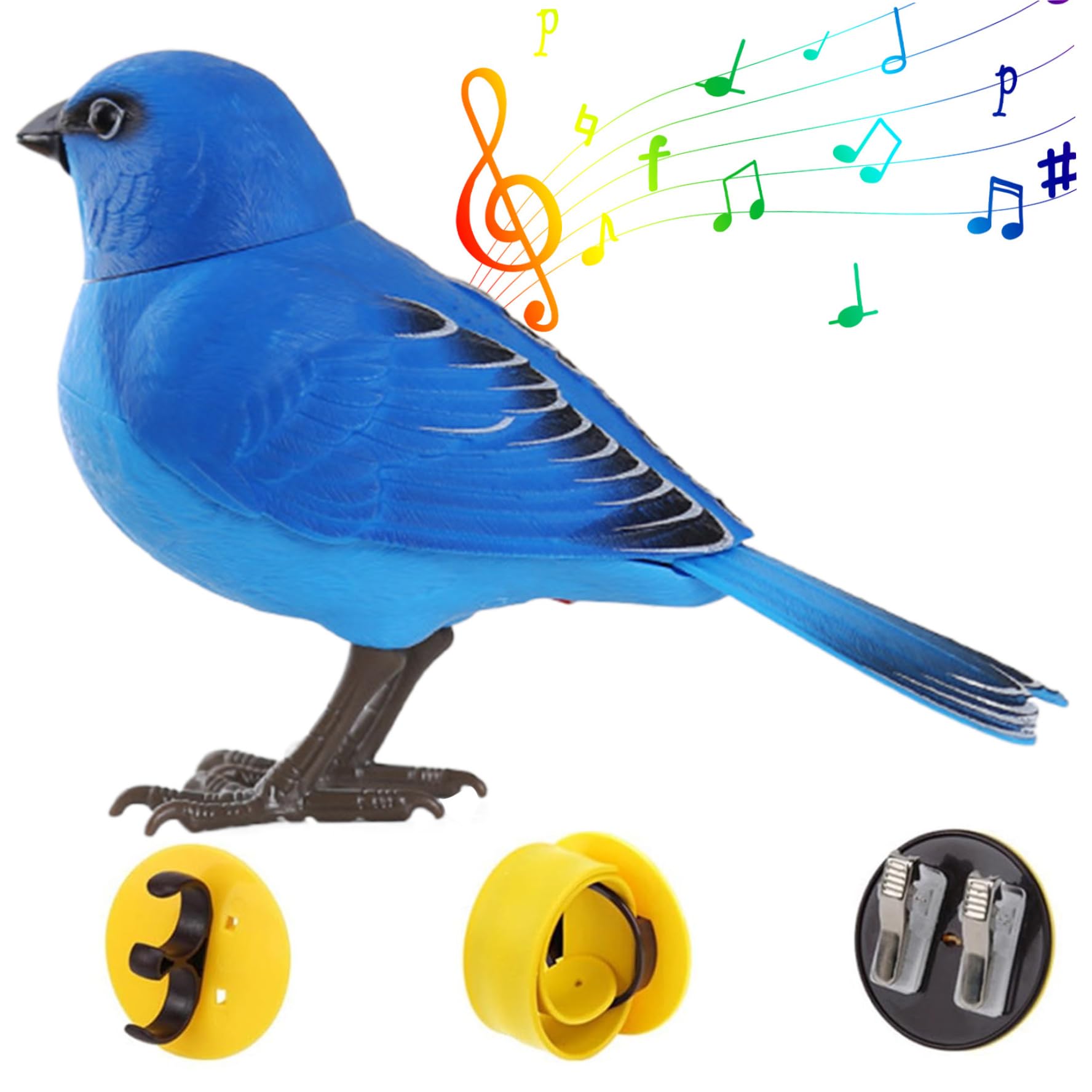 Singing Bird Toy Fake Birds Sound And Motion Activated Singing Birds ...