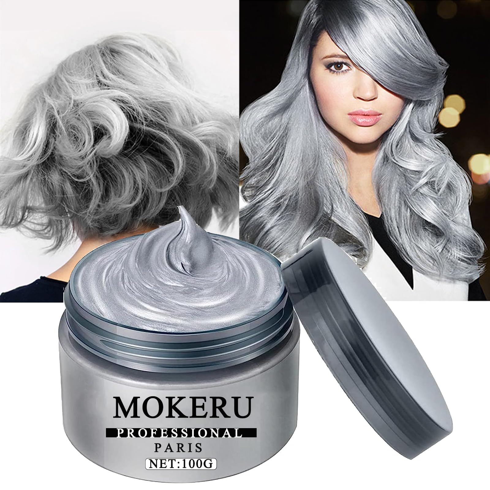 Hair Wax Colour - Sliver Hair Spray Temporary - Hair Dye - Temporary ...