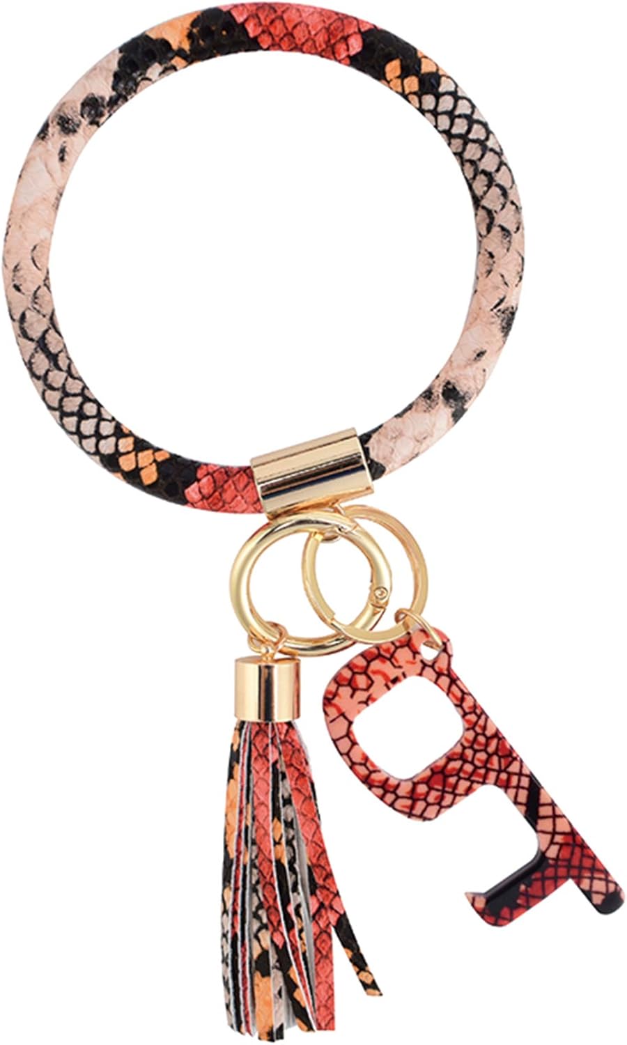 Coolcos Large Circle Bangle Keychain Touchless Door Opener Clean Key ...