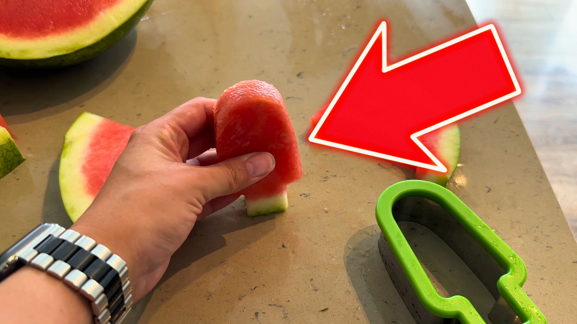 Watch Monkey Business Pepo Watermelon Popsicle Cutter Mold on Amazon Live