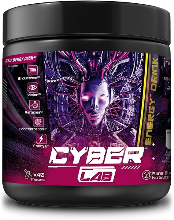 CYBERLAB Energy Drink | Multivitamines-Taurine-Cafeine-Magnesium-Zinc-Guarana | Boisson ...