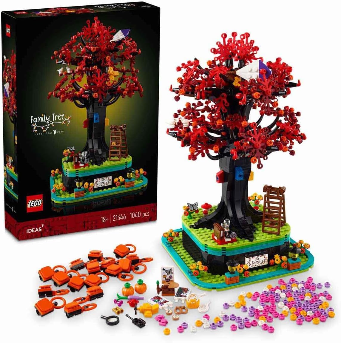Amazon.com: Lego 21346 Idea, Family Tree, Toy, Present, Birthday Blocks ...