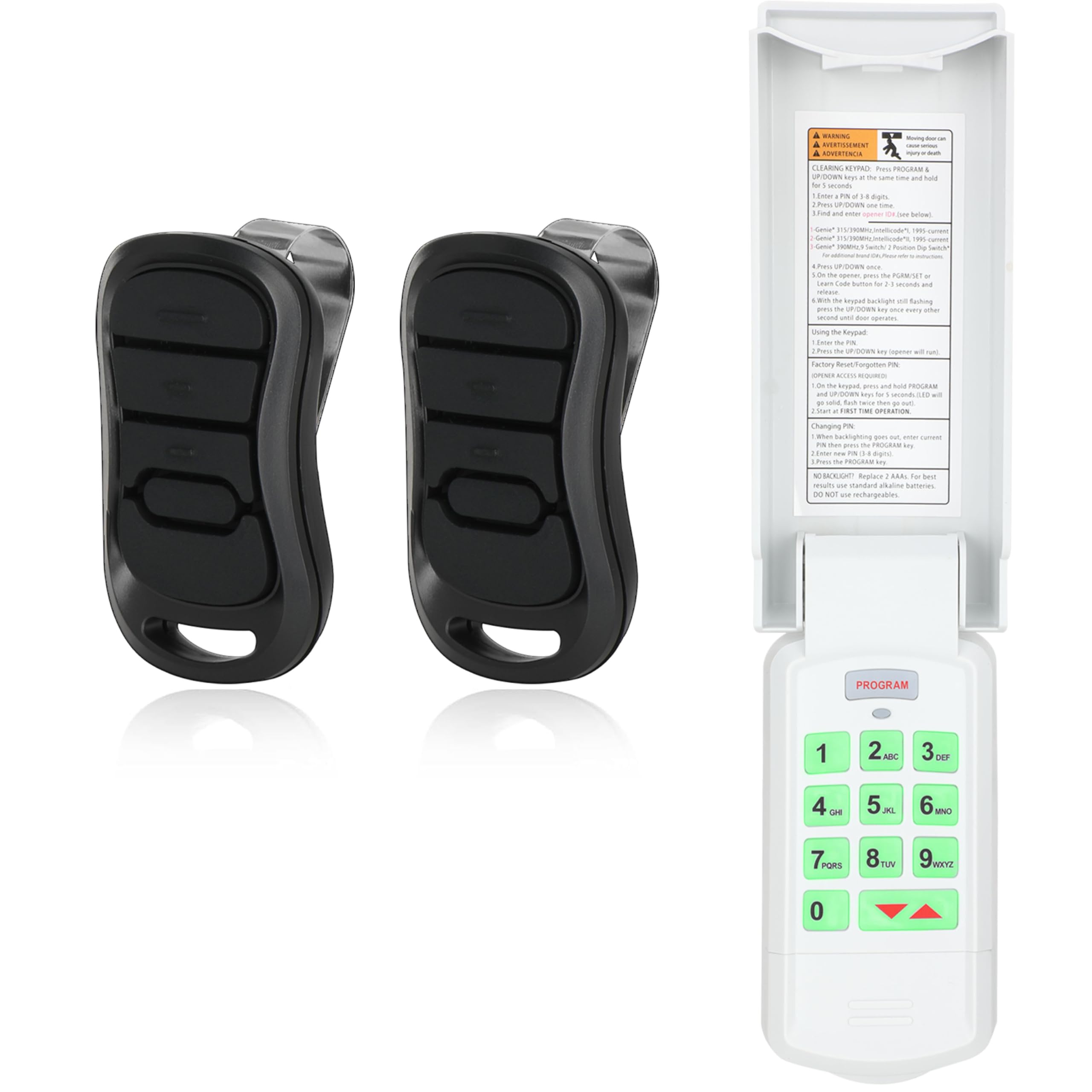 Snapklik.com : GK-R Garage Door Opener Keypad And 2 Pack Intellicode ...