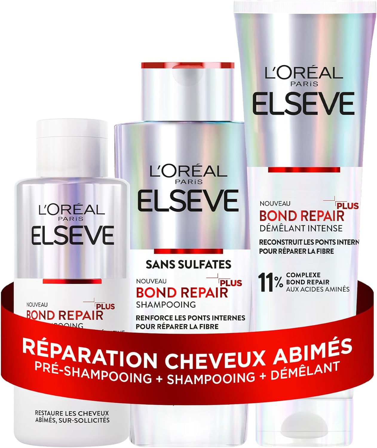 L'Oréal Paris - Protocole Réparation Profonde - Cheveux Abimés - Trio ...