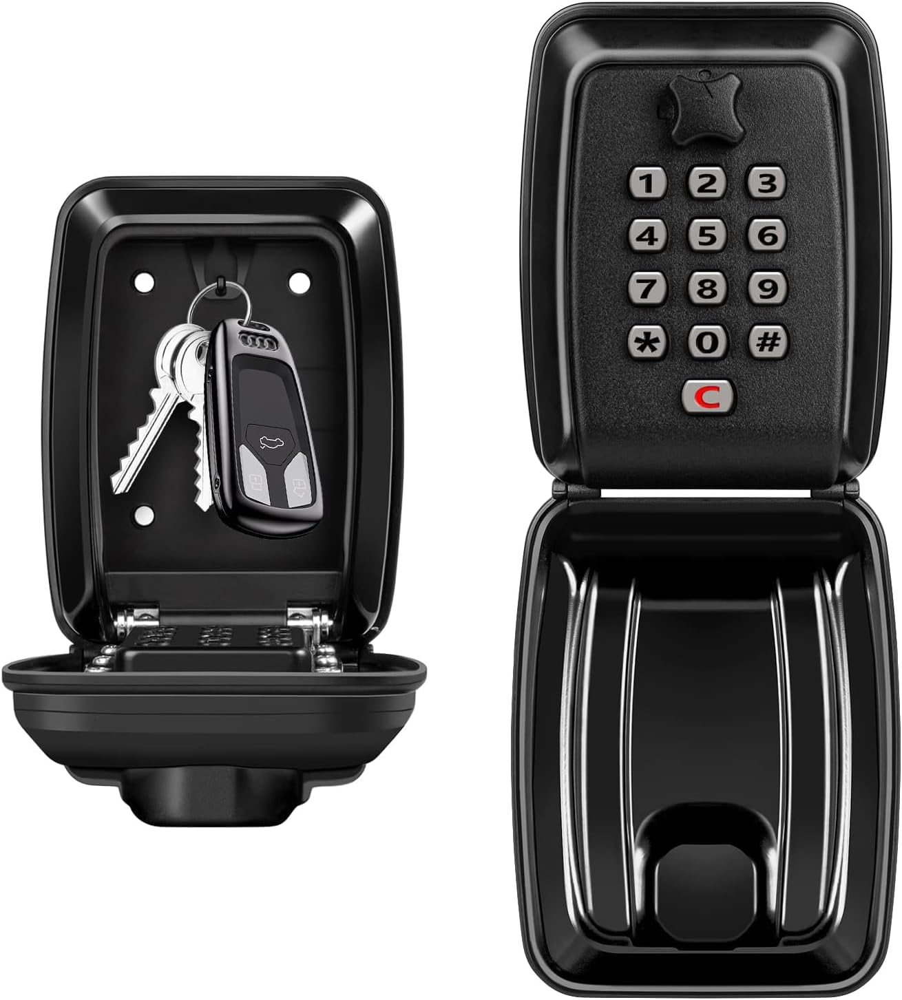 Amazon.com: Key Lock Box for Outside Wall Mount Waterproof Key Lockbox ...