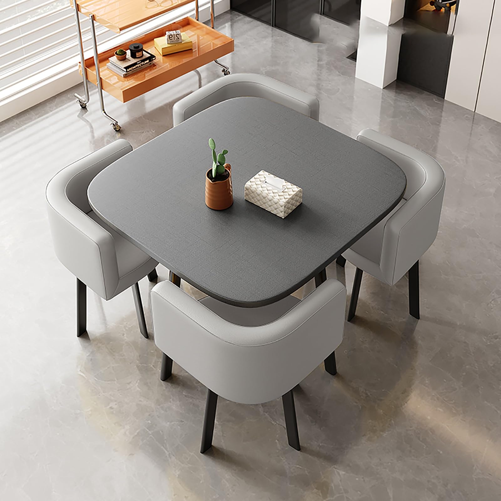 Modern Square Dining Room Table Design