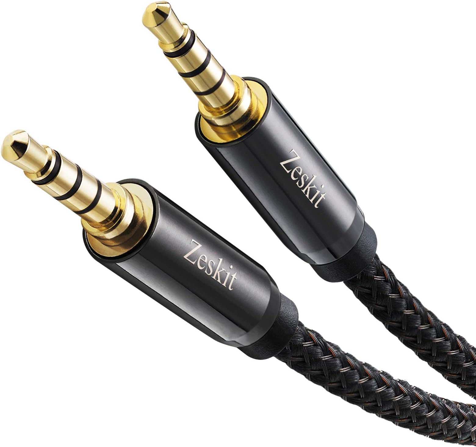 Amazon.com: Zeskit Premium 3.5mm Jack Male to Male AUX Audio Cable ...