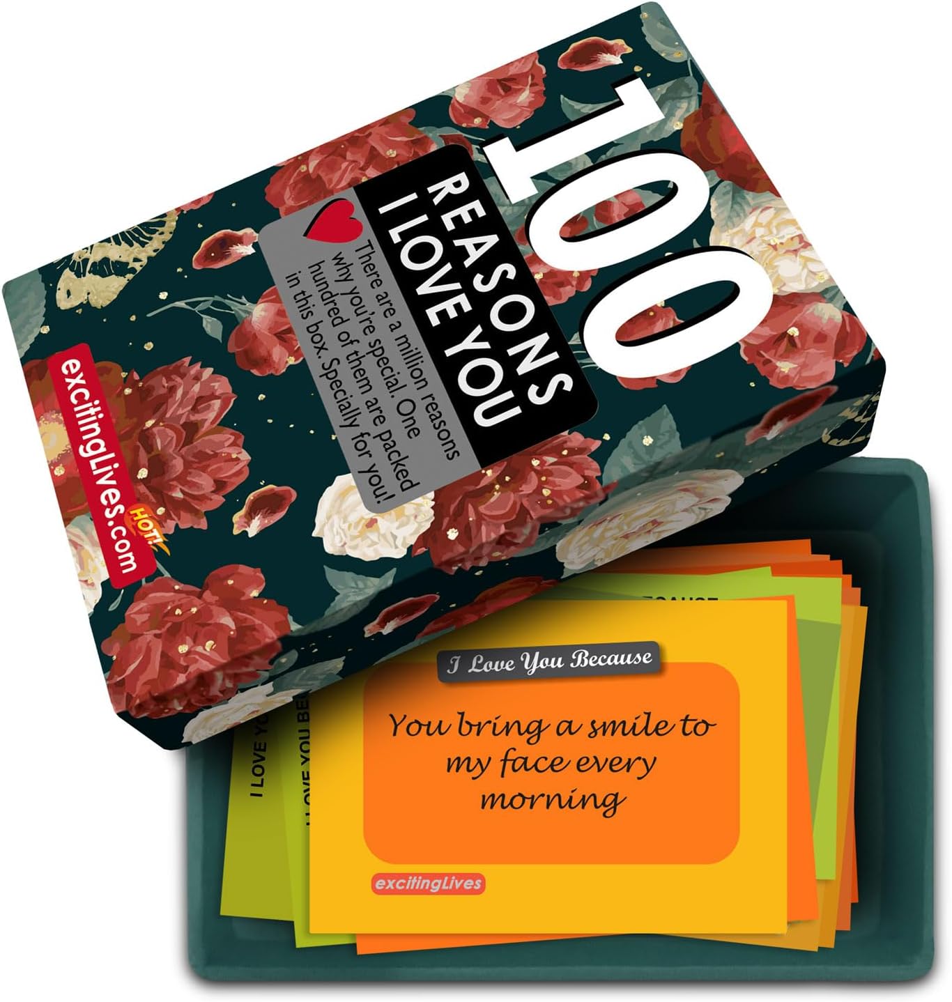 Amazon.com : 100 Reasons I Love You: Romantic Gift Box with Love ...