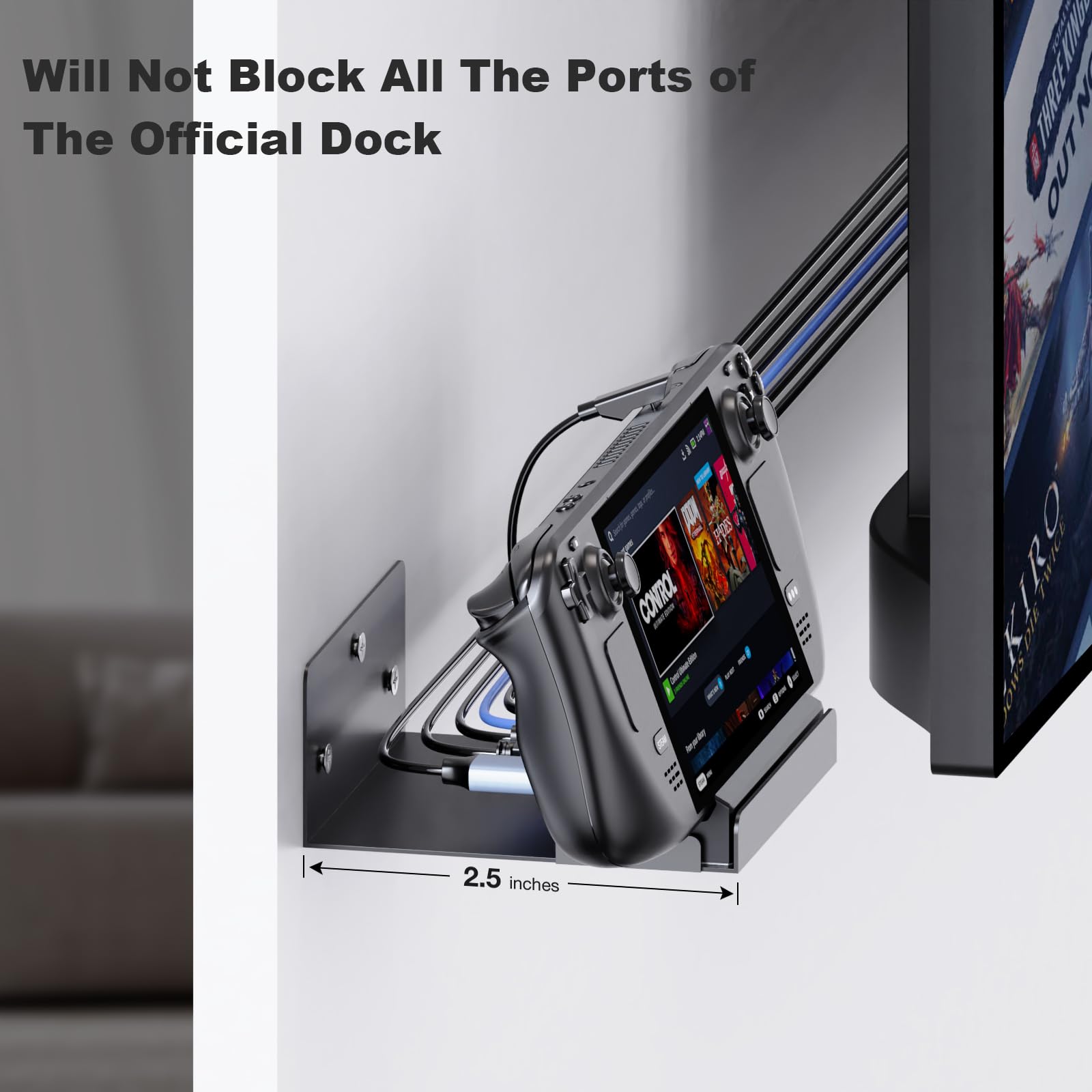 Snapklik.com : KUNSLUCK Wall Mount For Steam Deck Dock Official