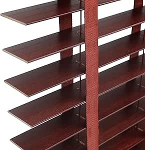 Amazon.com: Windows Blinds Wooden Venetian Blinds Custom Size W20~72" × H30~82", 2" Slats Wood ...