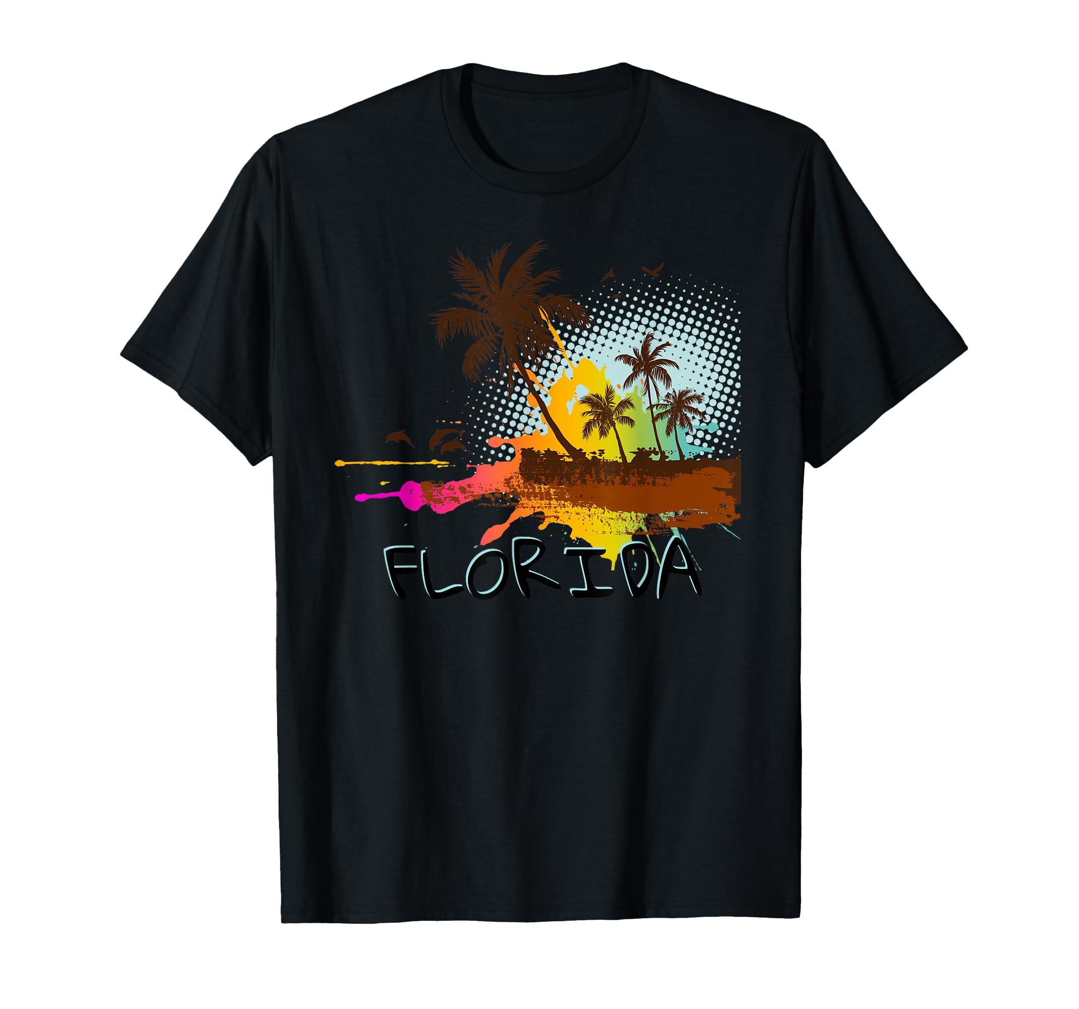 Amazon.com: Florida Beach Vacation - Art for ocean lovers T-Shirt ...