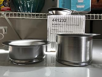 BLANCO, Stainless 441232 3-in-1 Kitchen Drain Disposal Flange - Faucet ...