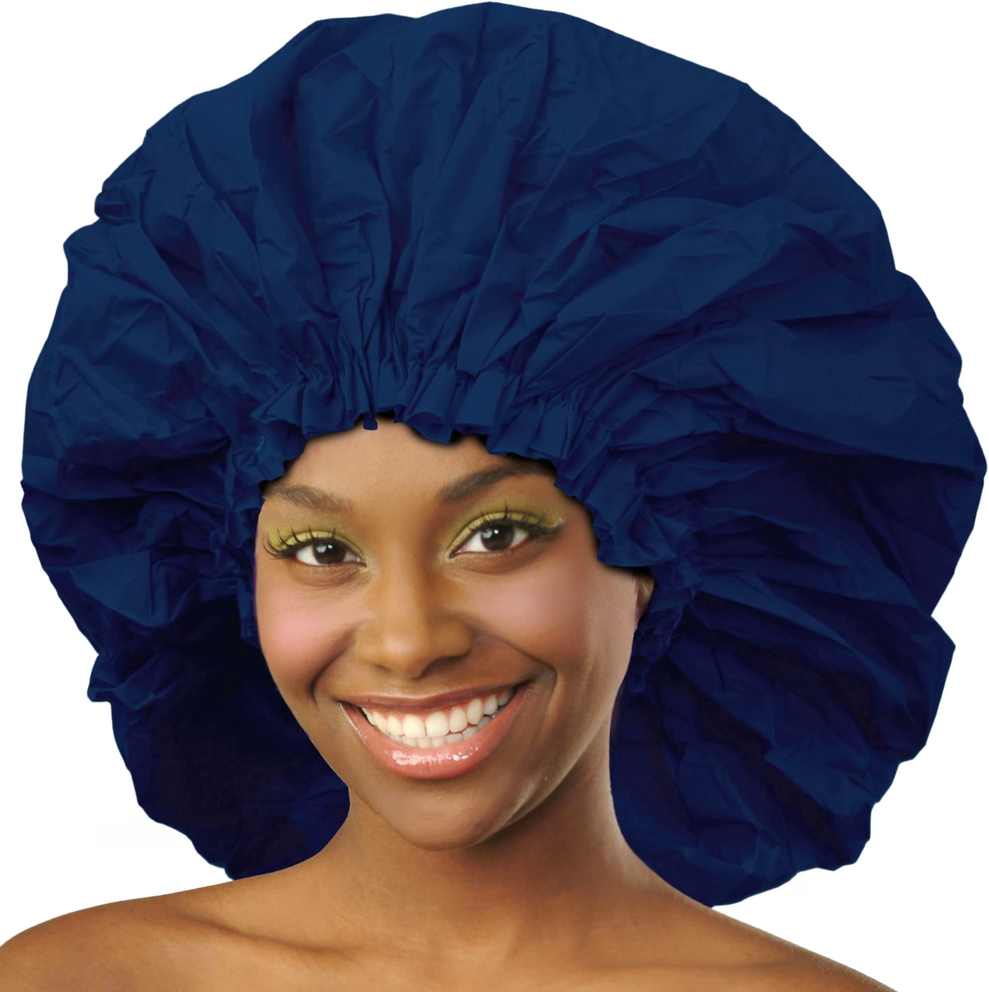 Amazon.com : Donna Super Jumbo Shower Cap Waterproof Material 1pc for ...