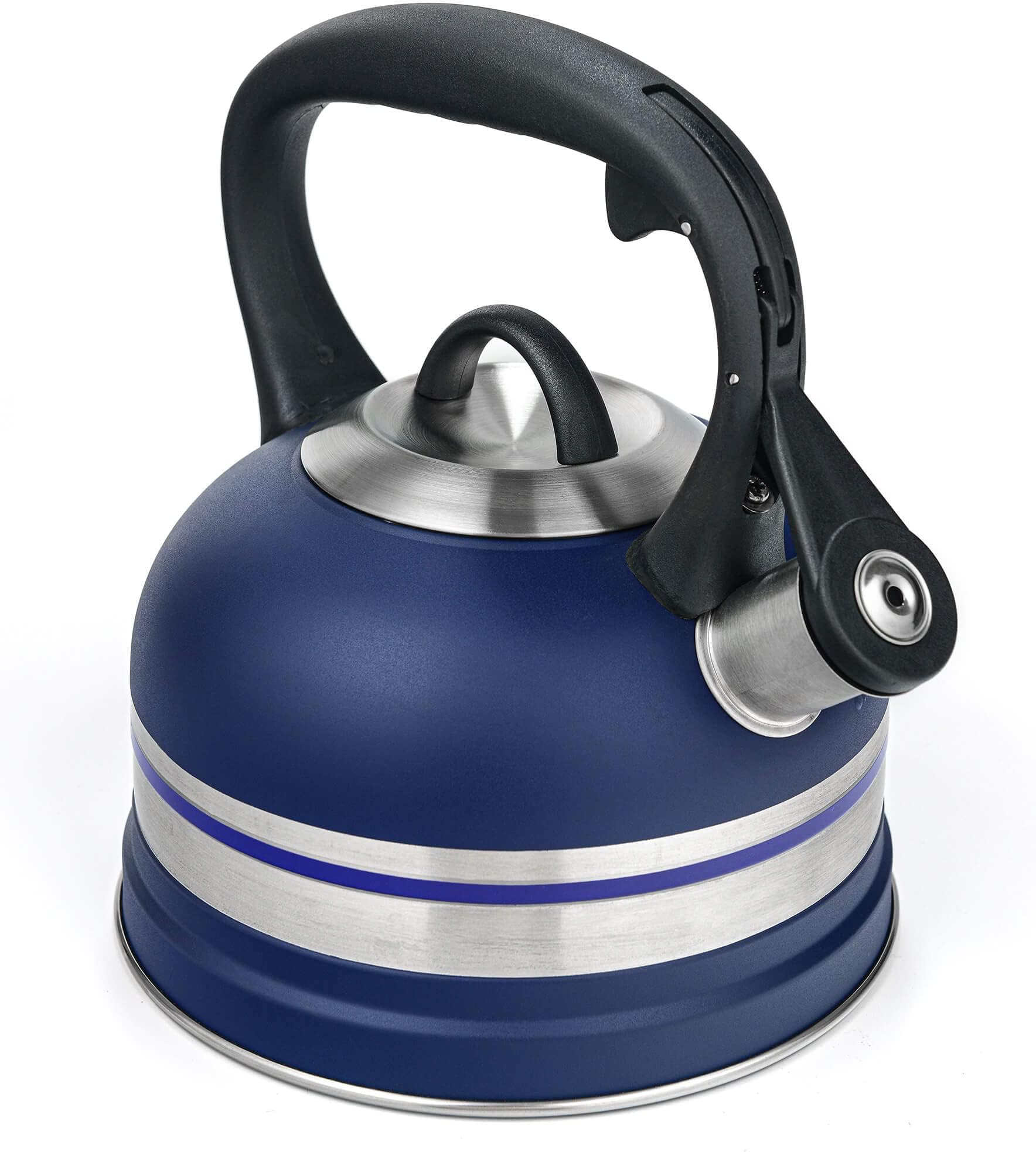 Amazon.com: STUDIO SILVERSMITHS Blue Tea Kettle Stainless Steel ...