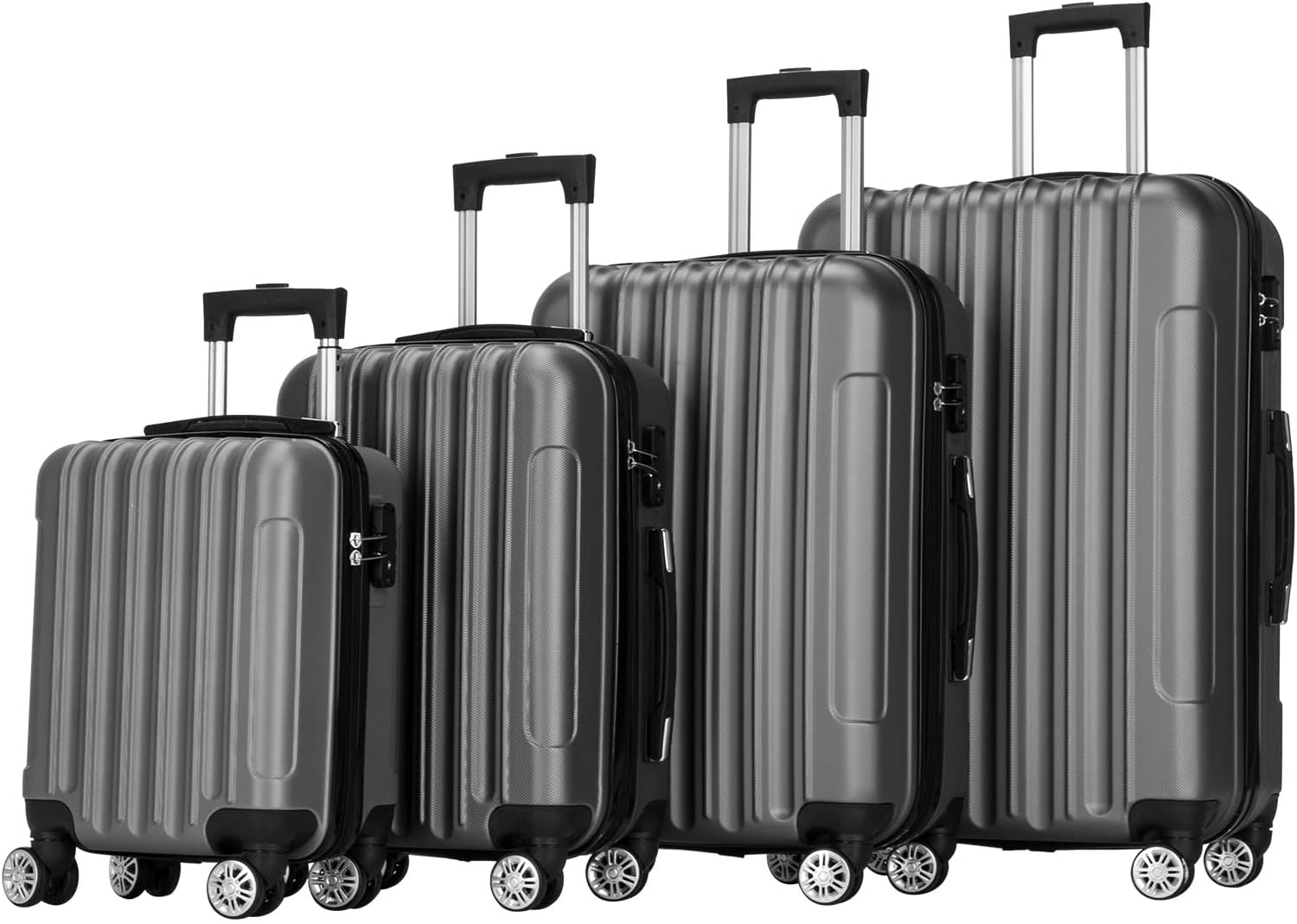 Amazon.com | Karl home 4 Piece Luggage Sets, Travel Suitcase, Large ...