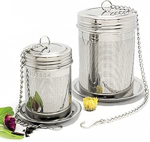 Amazon.com: URBAN ESCAPE Tea Steeper For-Loose Tea Leaf (2 PACK-LARGE ...