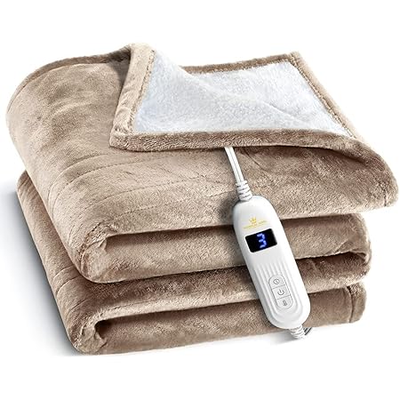 Amazon.com: Heated Blanket, Machine Washable Extremely Soft and ...