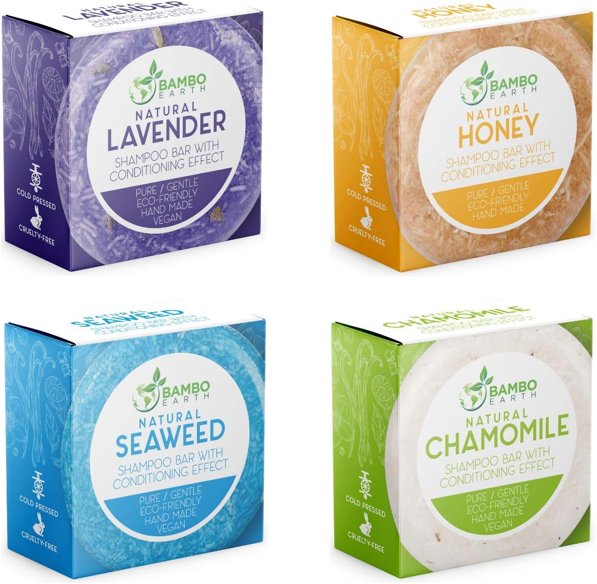 Amazon.com : Solid Shampoo Bar And Conditioner Effect Hair Soap – 4 ...