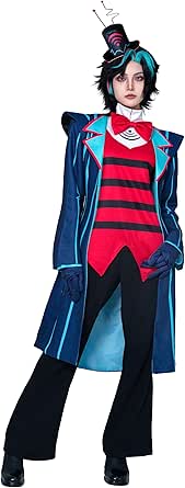 Amazon.com: OSIAS Upgraded Hazbin Hotel Vox Cosplay Costume : Clothing ...