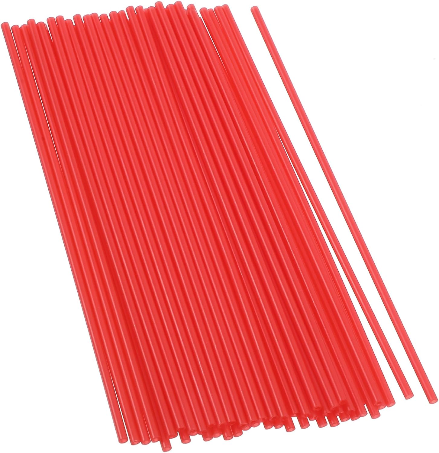 Amazon.com: Bremorou 50 Pcs Red Flexible Spray Can Straws, ABS Plastic ...
