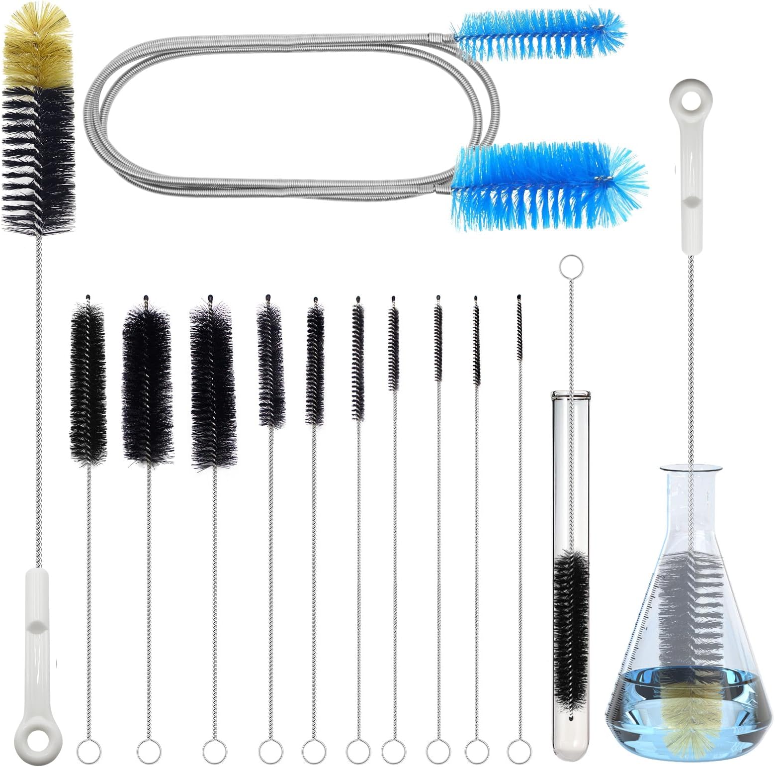 Amazon.com: 12 Pack Glass Tube Pipe Cleaner Brush Set, for Cleaning ...