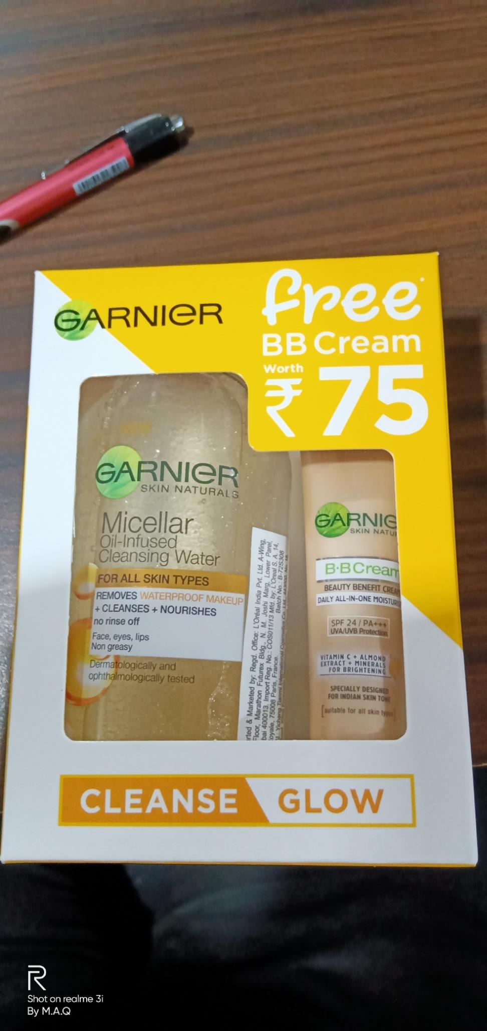 Buy Garnier Bi-Phase Micellar Water, 125ml with BB Cream, 9g Online at ...