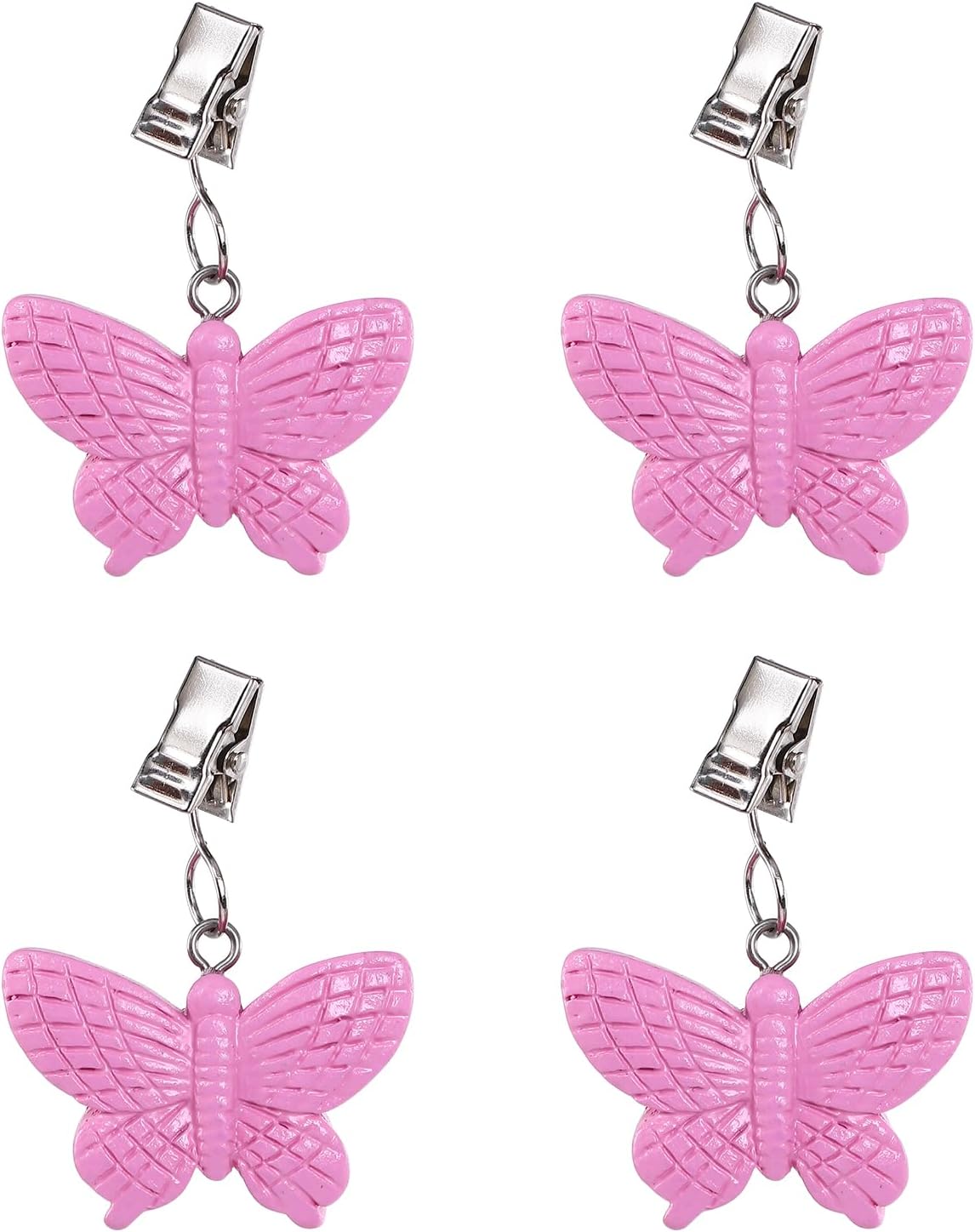 Amazon.com: TwoFish Home Set of 4 Pink Butterfly Tablecloth Weights ...