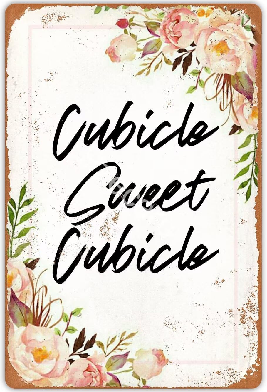 Amazon.com: Cubicle Sweet Cubicle Poster Metal Sign Cubicle Wall Art ...