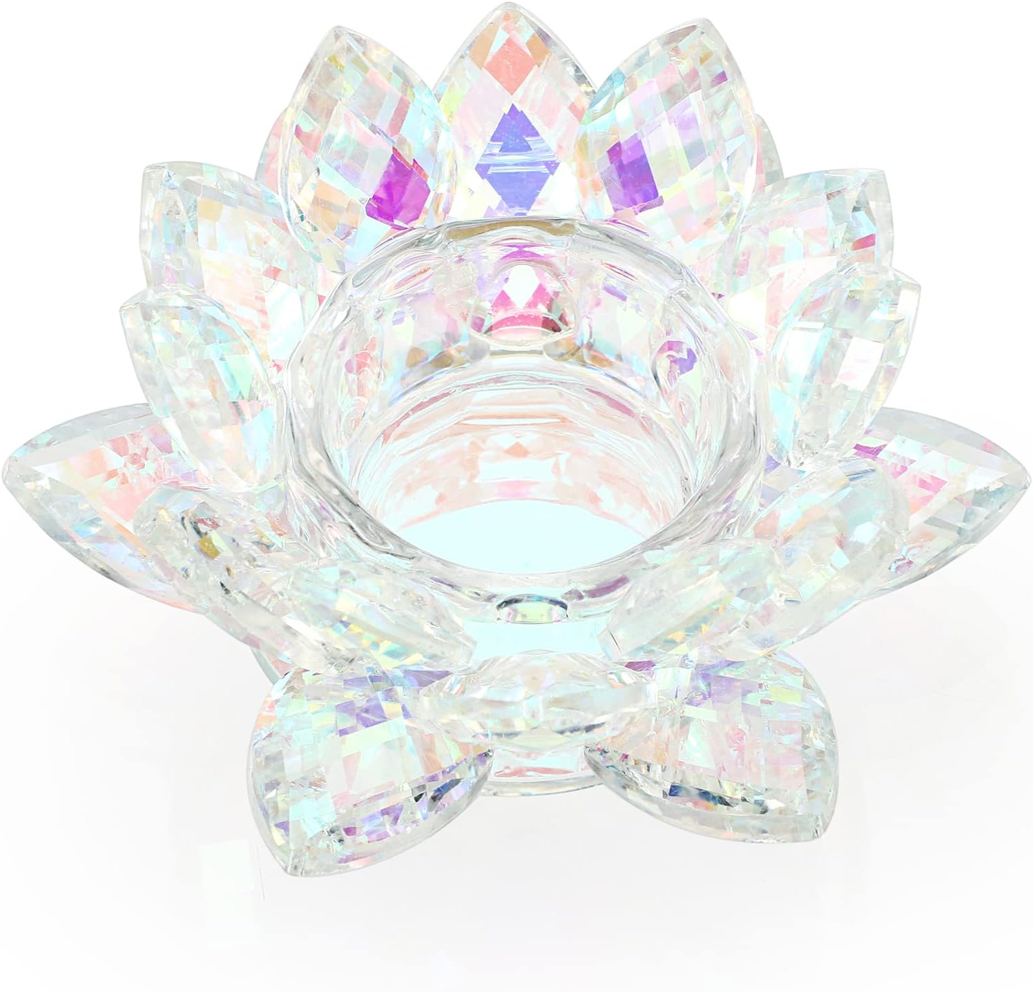 Amazon.com: OwnMy Sparkle Crystal Lotus Flower Hue Reflection Feng Shui ...