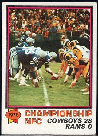 Amazon.com: Football NFL 1979 Topps #167 1978 NFC Championship ...