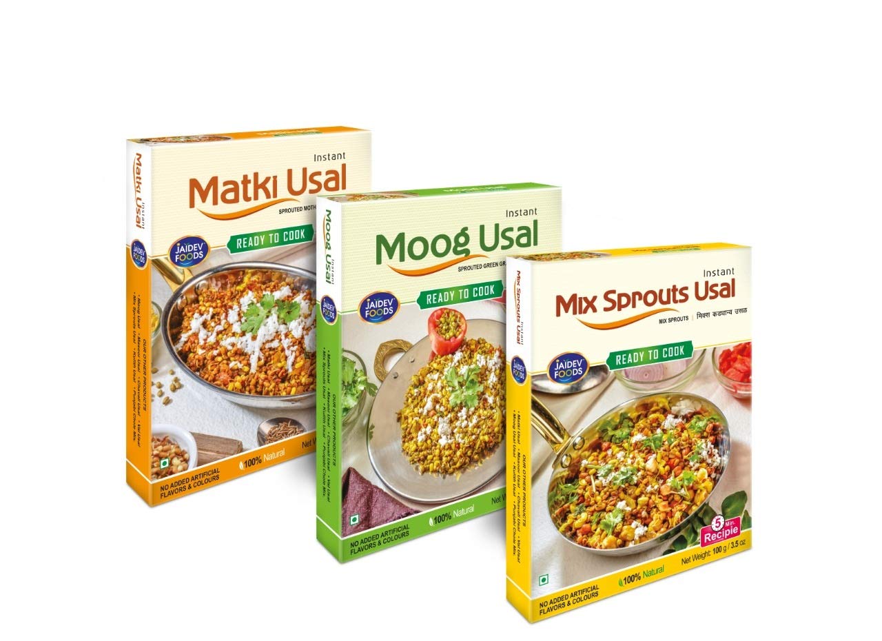 Jaidev Foods Mix Sprouts Usal Mix, Matki Usal Mix, Mug Usal Mix Combo ...